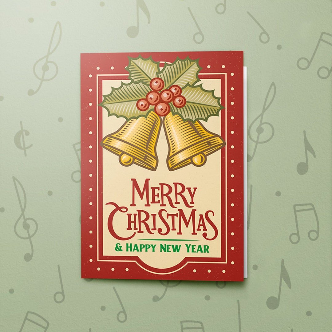 Christmas Bells Card | Musical Greeting Card, Jingle Bells Holiday Card ...