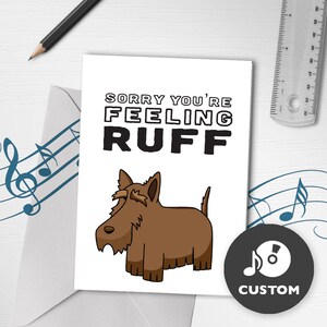 Funny Get Well Card Get Well Musical Greeting Card, Pun Get Well Soon ...