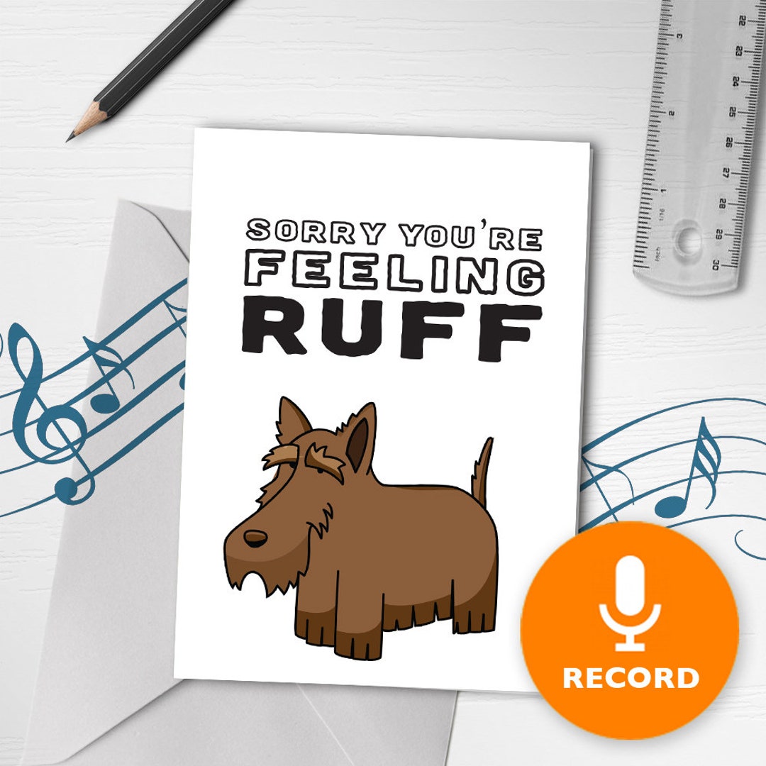 Funny Get Well Card Get Well Musical Greeting Card, Pun Get Well Soon ...