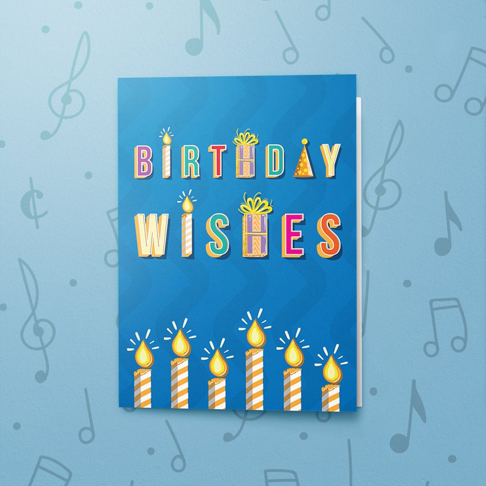 Recordable Birthday Wishes Card | Musical Happy Birthday Card, Singing ...