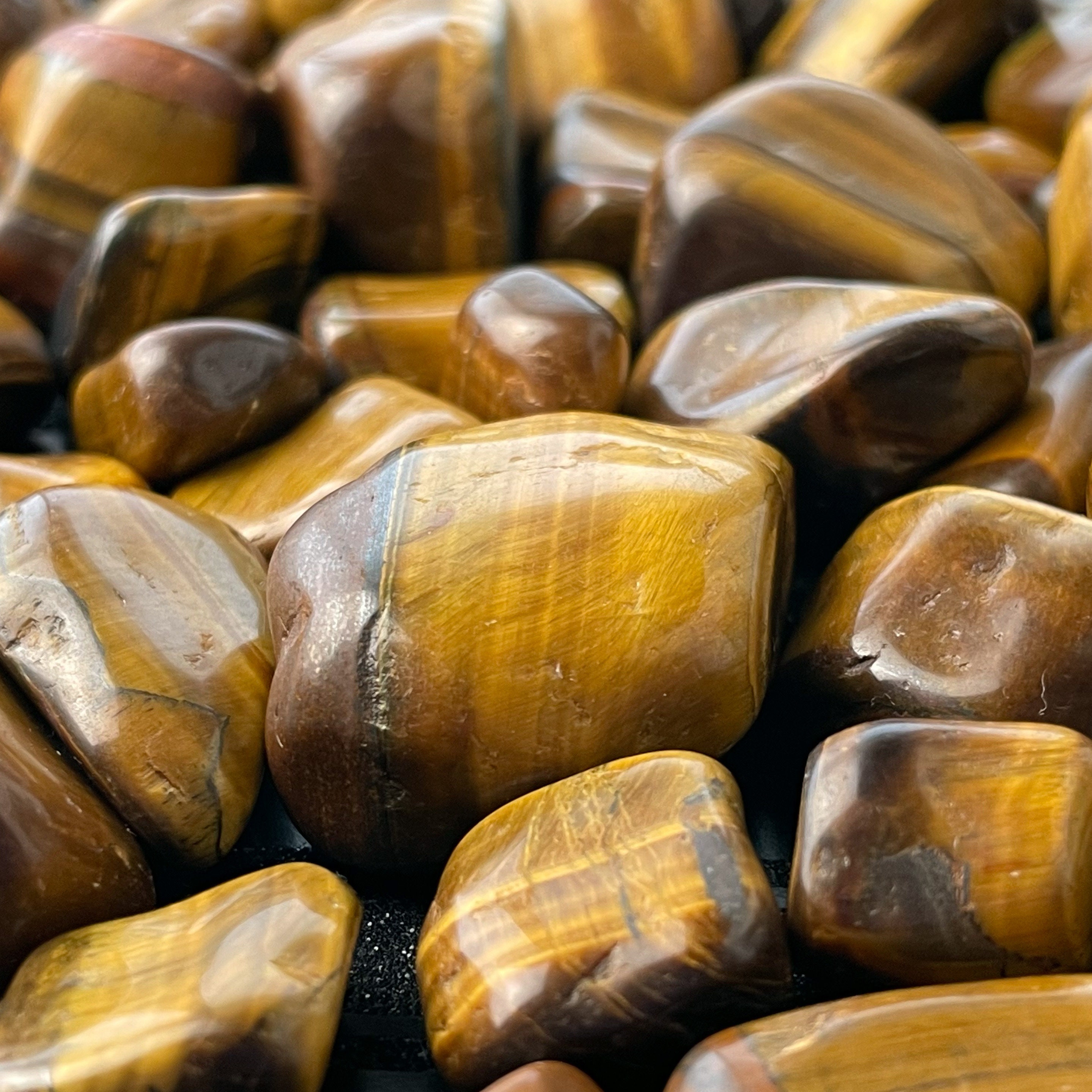 Tiger Eye Tumbled Stones - Etsy