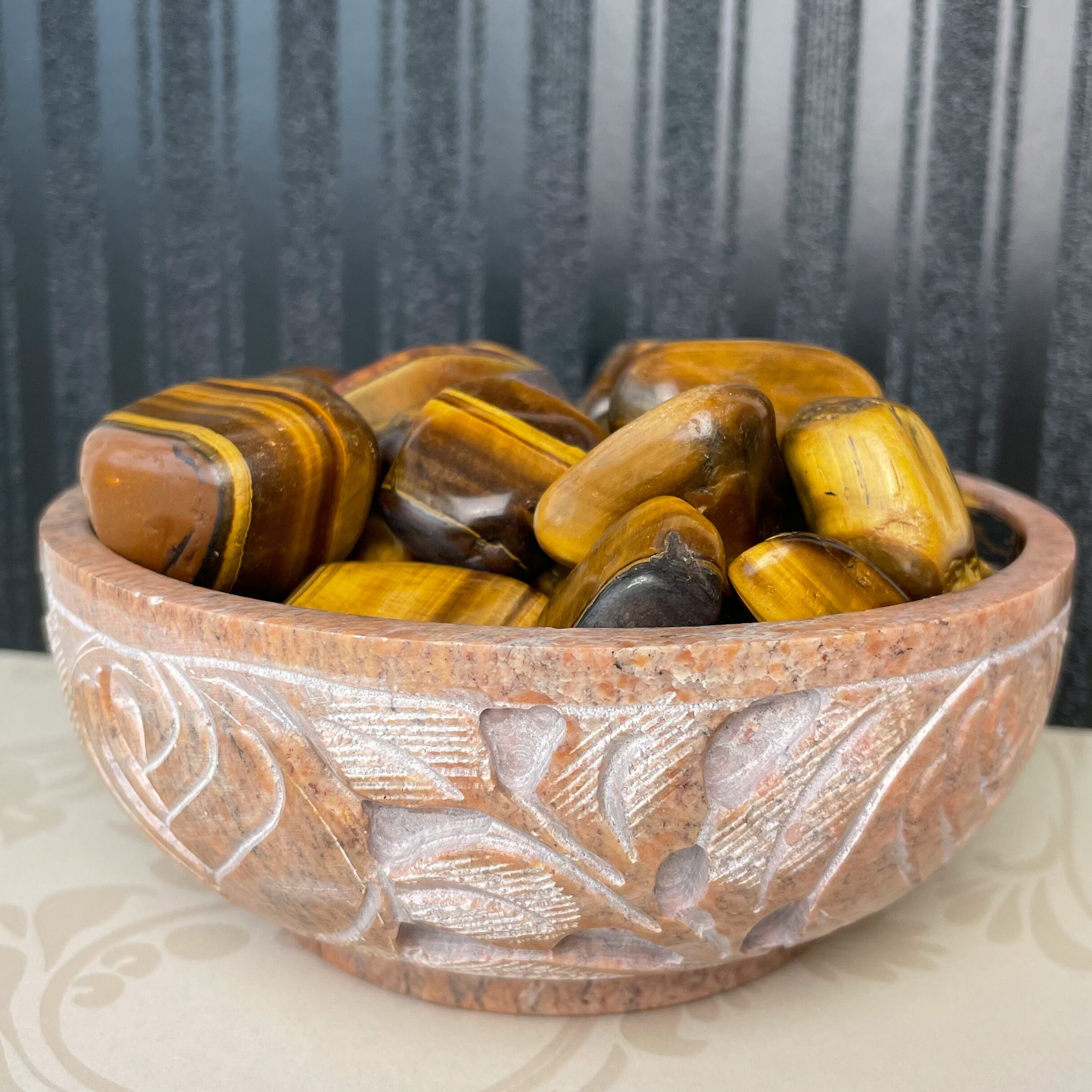 Tiger Eye Tumbled Stones - Etsy