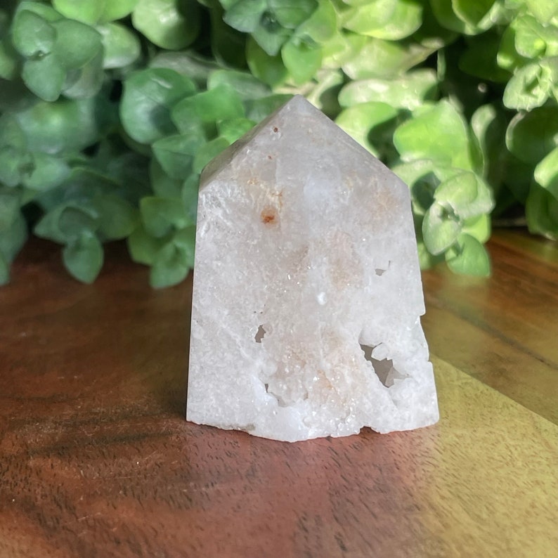 Quartz Crystal Tower, White Druzy Quartz Geode - Etsy UK