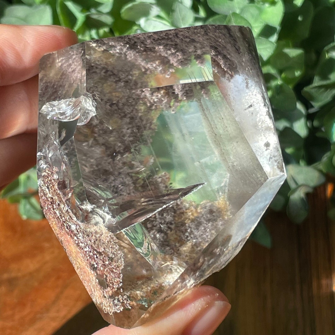 Garden Quartz Freeform | Lodolite Quartz Crystal | Phantom Quartz - Etsy