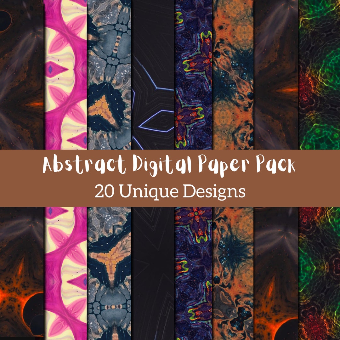 Premium Abstract Digital Paper Designs - Etsy