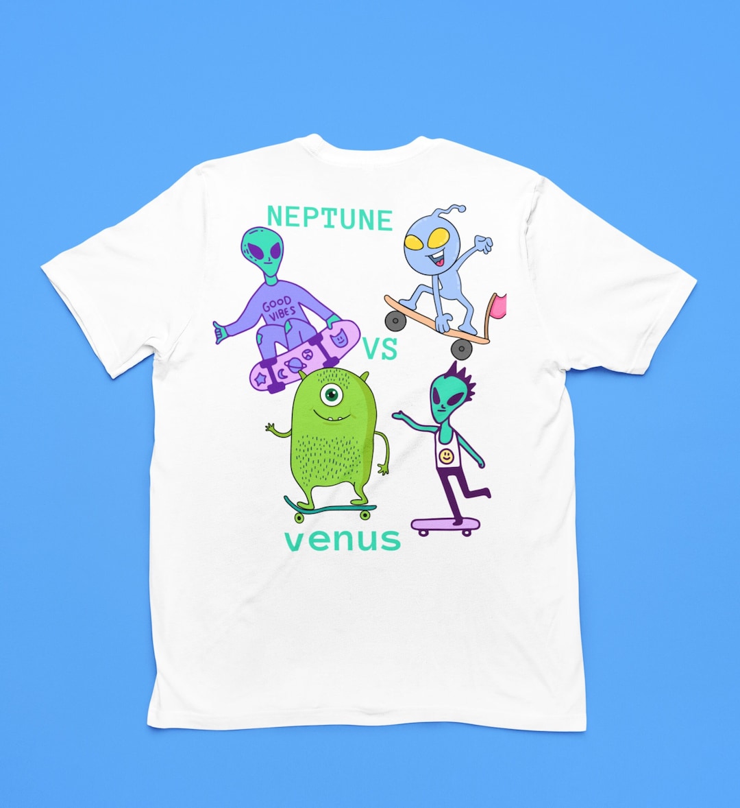 Outer Space Alien Sport Competition Tee, Youth Shirt NASA Rocket UFO ...