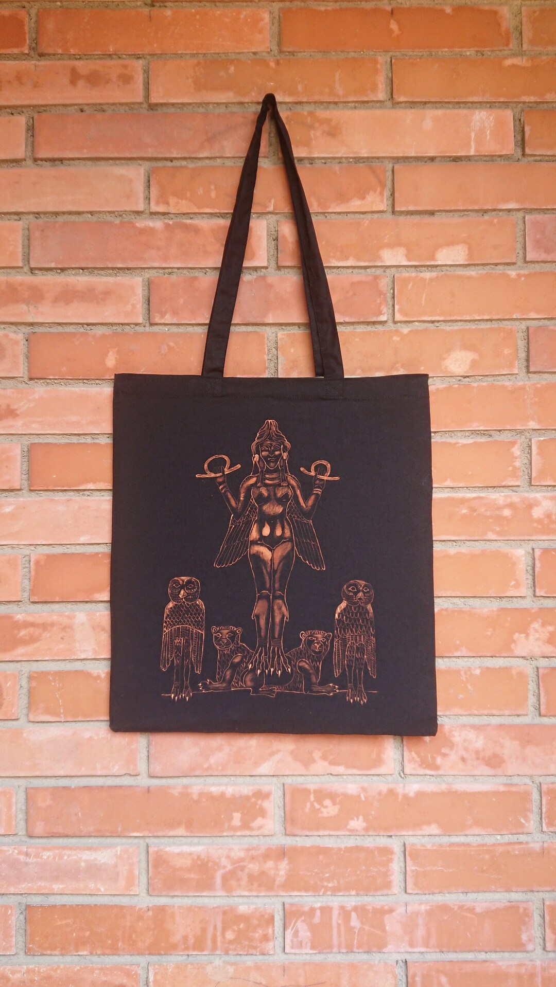 Lilith Mesopotamian Bleach Art Tote - Etsy