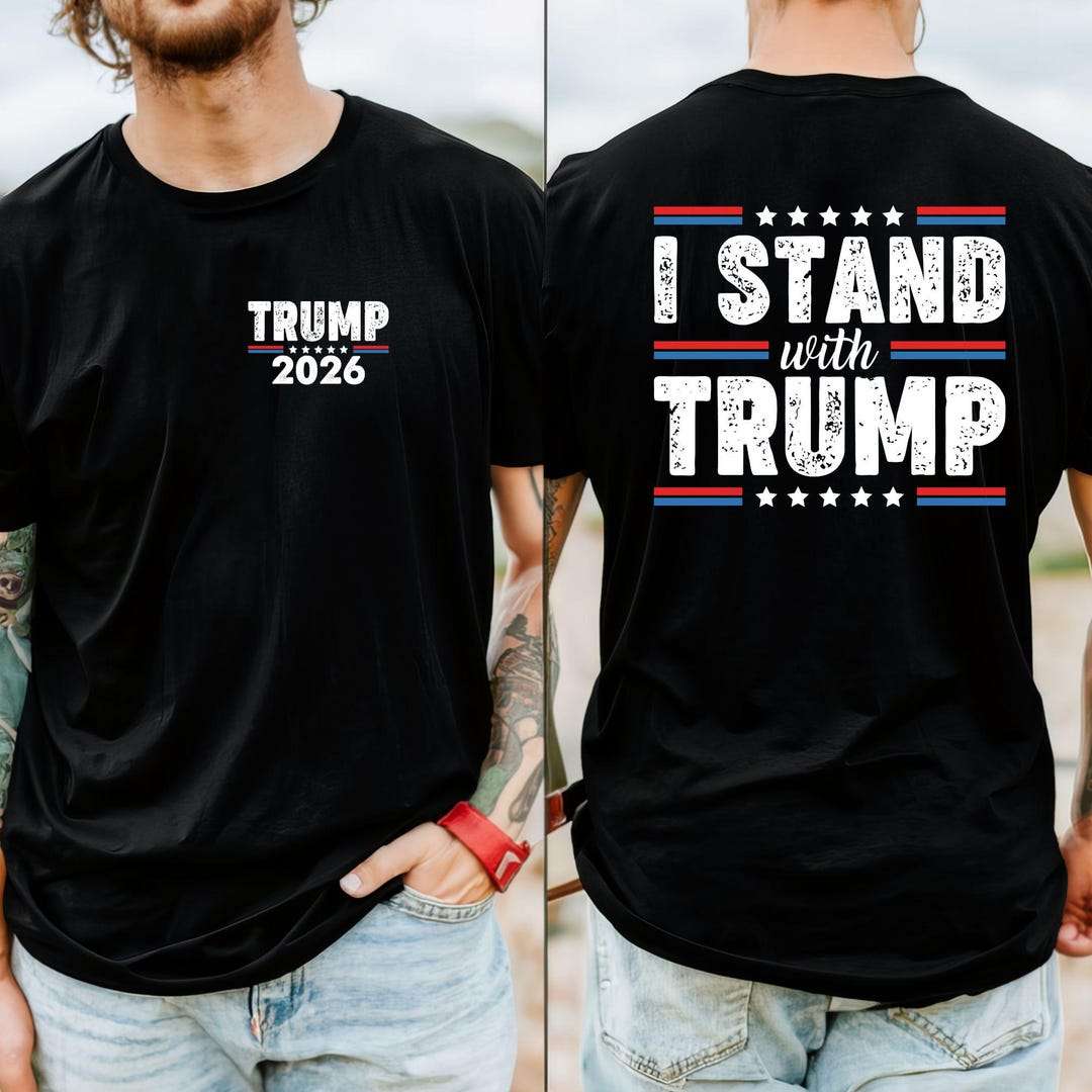 Two Sided Trump 2026 Shirt, Republican Activist Apparel - Etsy