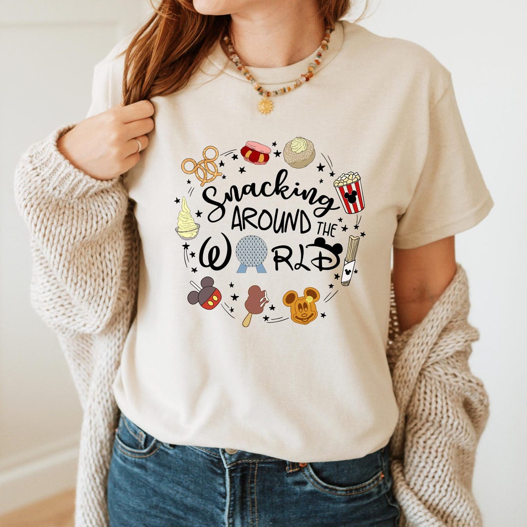 Snacking Around the World Shirts, Epcot Vacation Shirts, Snacking ...