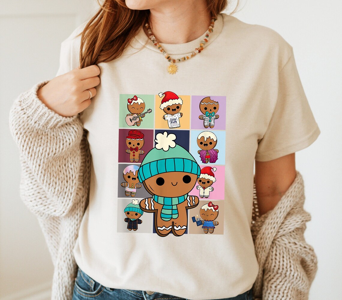 Gingerbread Cookies Christmas T-shirt, Funny Gingerbread Era T-shirt, Christmas Gifts, Funny ...