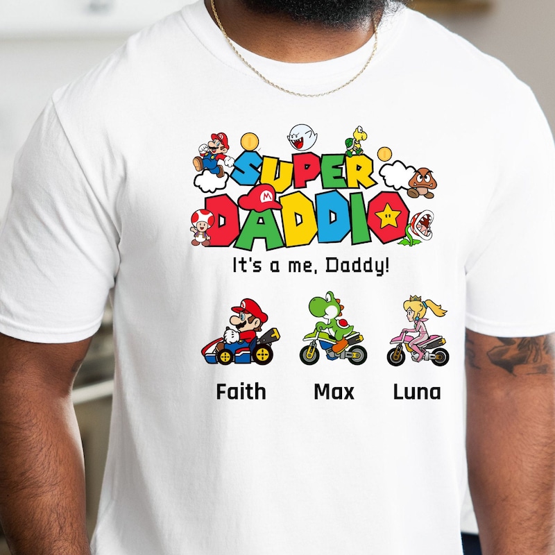 Mario Fathers Day Shirts - Etsy