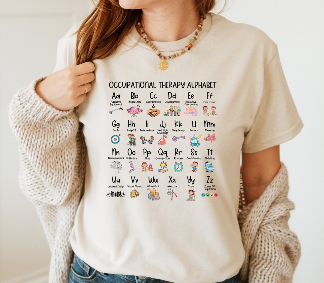 Occupational Therapy Alphabet T-shirt: OT Gift - Etsy