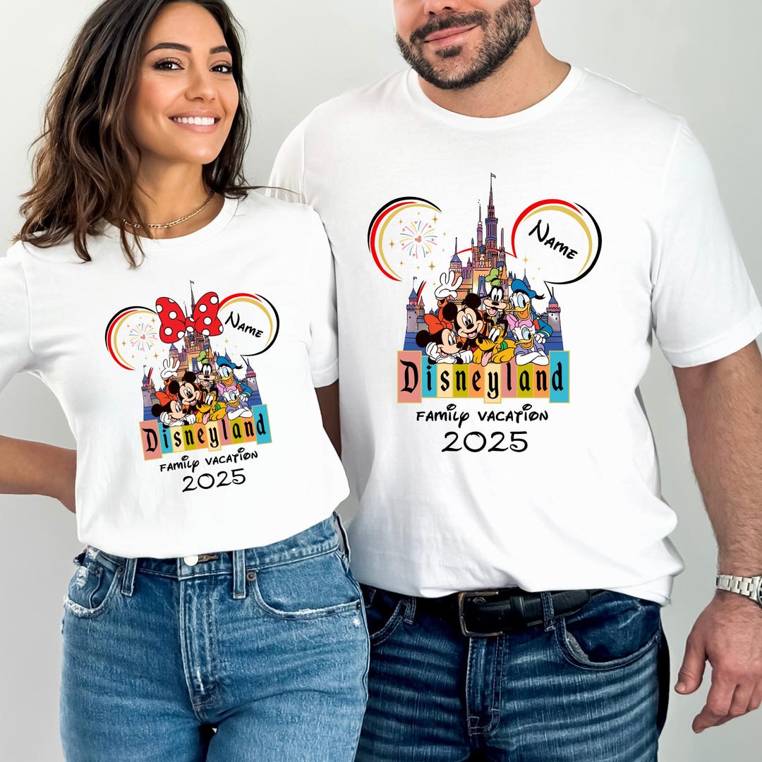 Personalized Disneyland Family Trip 2025 Shirt, Disney Family Matching Shirt 2025, Disneyland ...