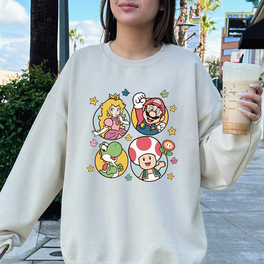 Super Mario and Friends Sweatshirt, Hoodie, Super Mario Characters ...