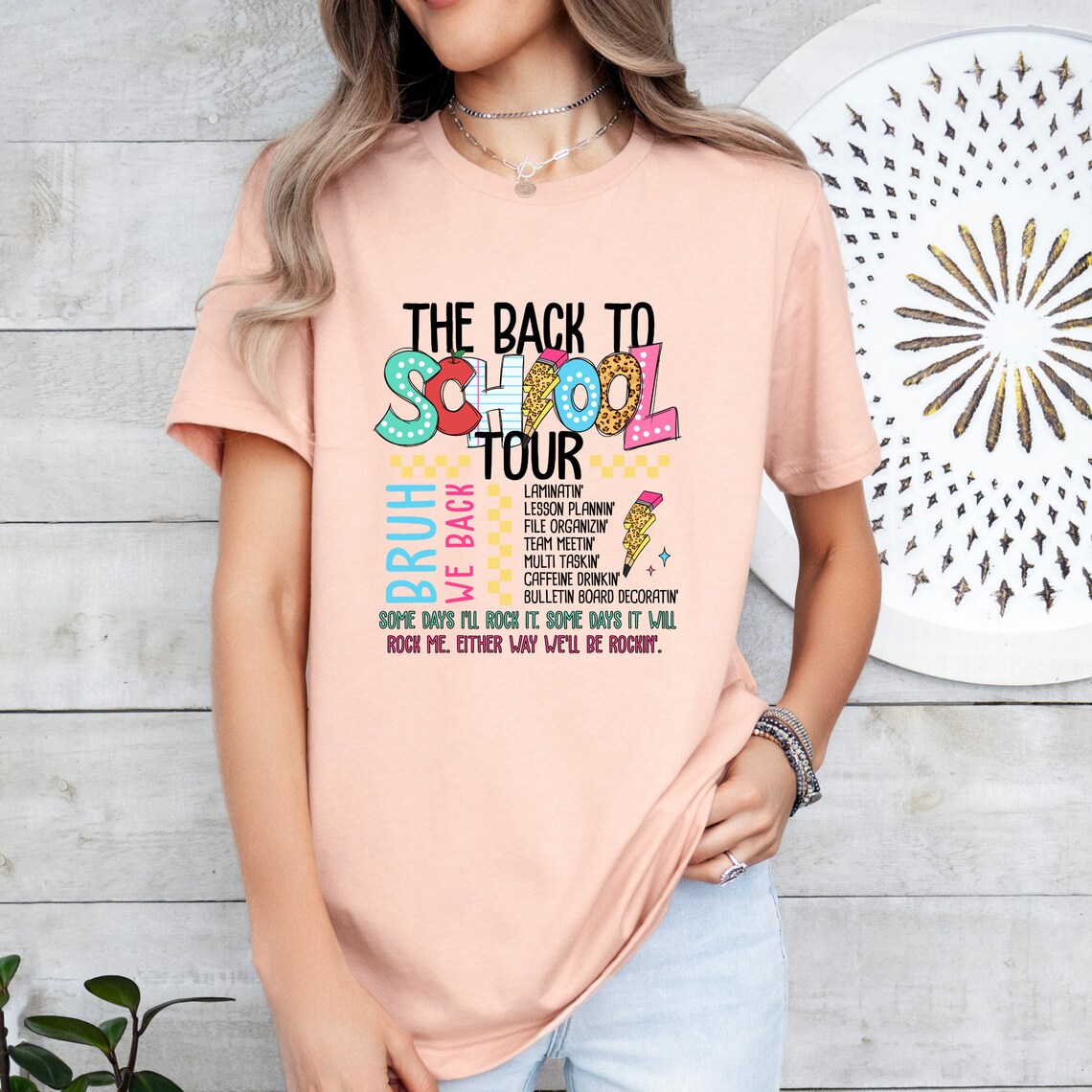 Concert Tour Teacher Shirt, the Back to School Tour Shirt, Bruh We Back ...