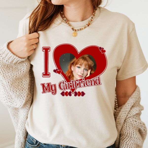 I Love My Girlfriend White Tshirt - Etsy