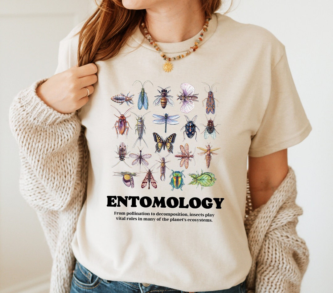 Entomology T-shirt: Botanical Insect Graphic Tee - Etsy