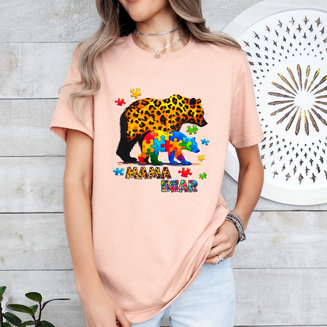 Autism Mama Bear Shirt, Autism Awareness Shirt, Autism Mom Gift ...