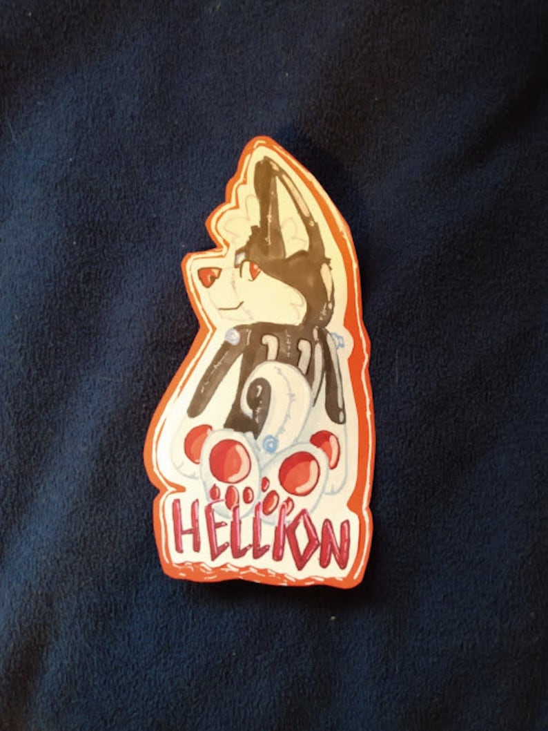 Pool Toy Fursuit Badge || Inflatable Furry Fursona Badge Commission - Etsy