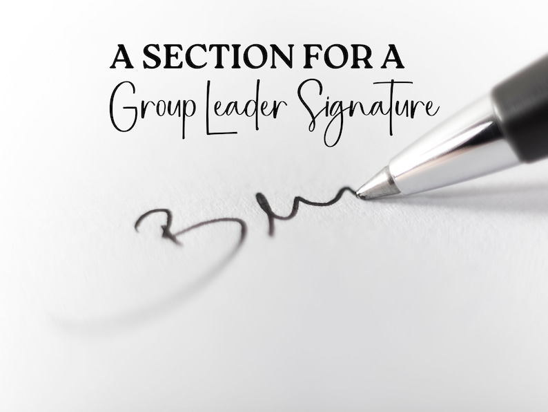 Group Meeting Attendance Sheet Meeting Signature Sheet - Etsy