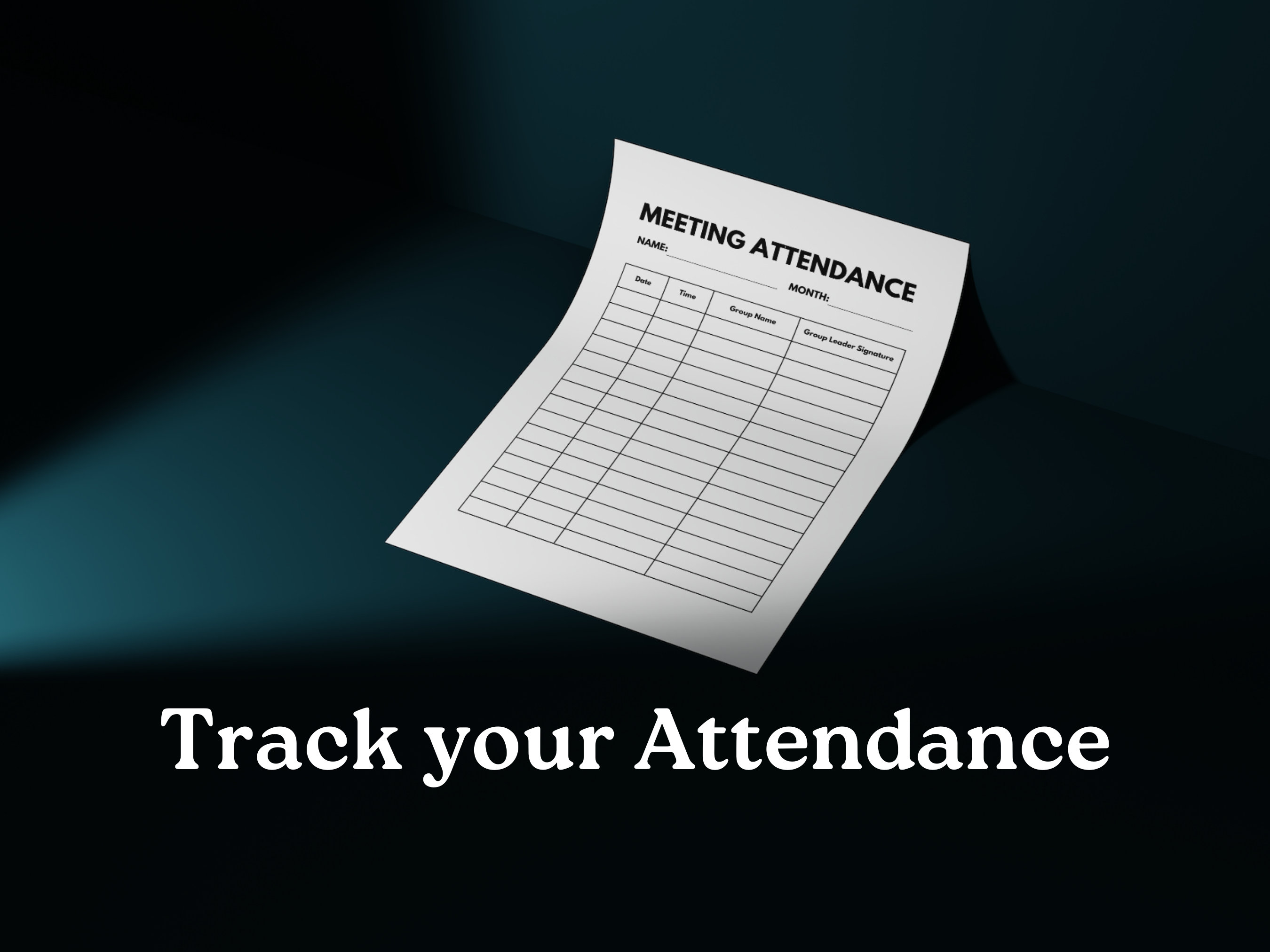 Group Meeting Attendance Sheet | Meeting Signature Sheet | Attendance ...