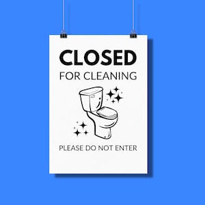 Toilet Out of Order Sign Printable | Restroom Out of Service Sign ...