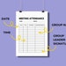Group Meeting Attendance Sheet: Printable Meeting Log (PDF) - Etsy