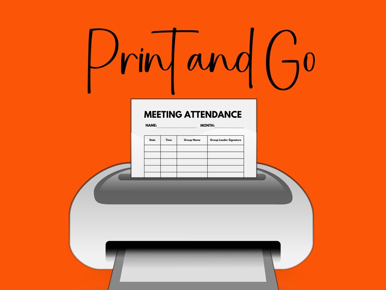 Group Meeting Attendance Sheet Meeting Signature Sheet - Etsy