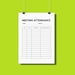 Group Meeting Attendance Sheet: Printable Meeting Log (PDF) - Etsy