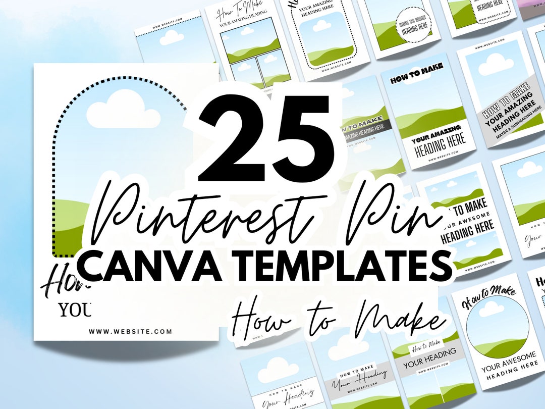 Tutorial Pinterest Pin Templates for Any Niche | Pinterest Pin Canva ...