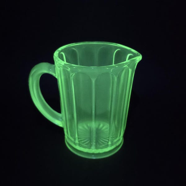 Fenton Uranium Pitcher - Etsy