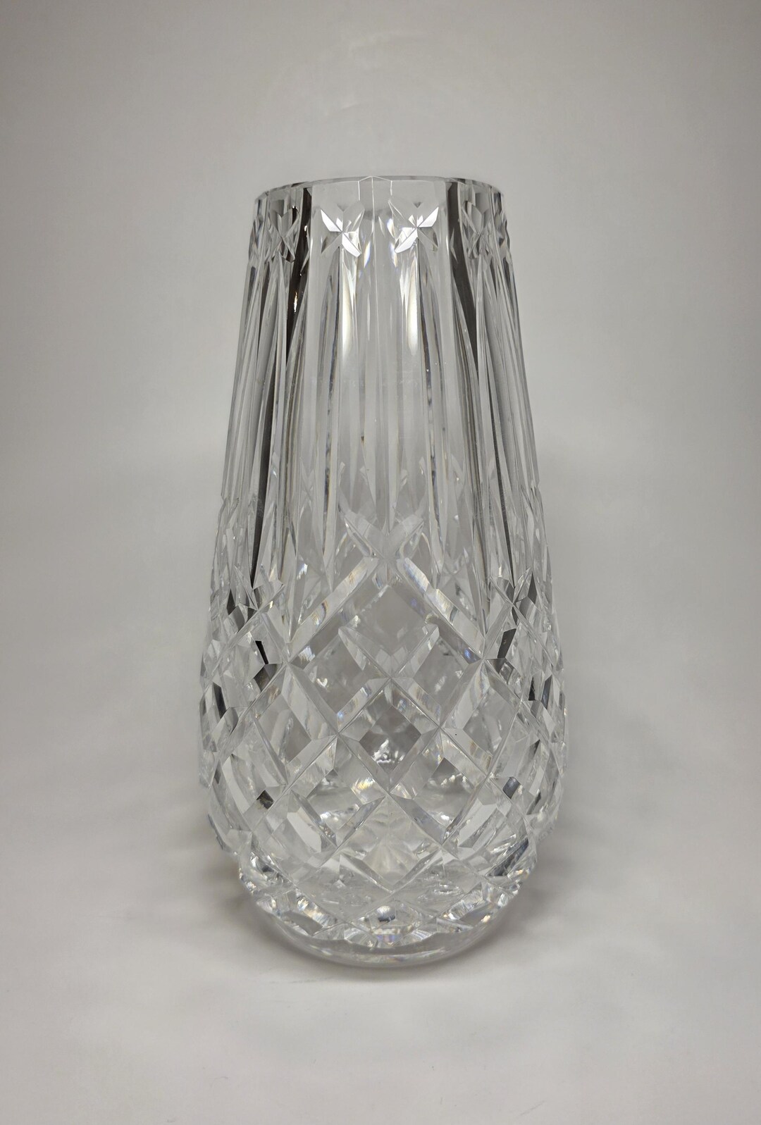 Waterford Crystal Diamond Cross Cut Vase - Etsy