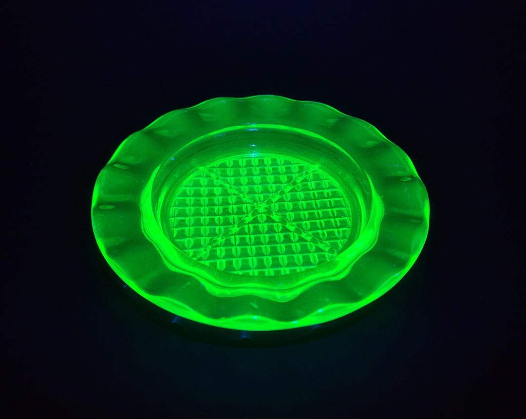 Uranium Glass Ashtray - Etsy