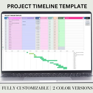 Excel Project Timeline Template Project Template Project Launch ...