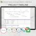 Milestone Project Timeline Excel Template (digital Download) - Etsy