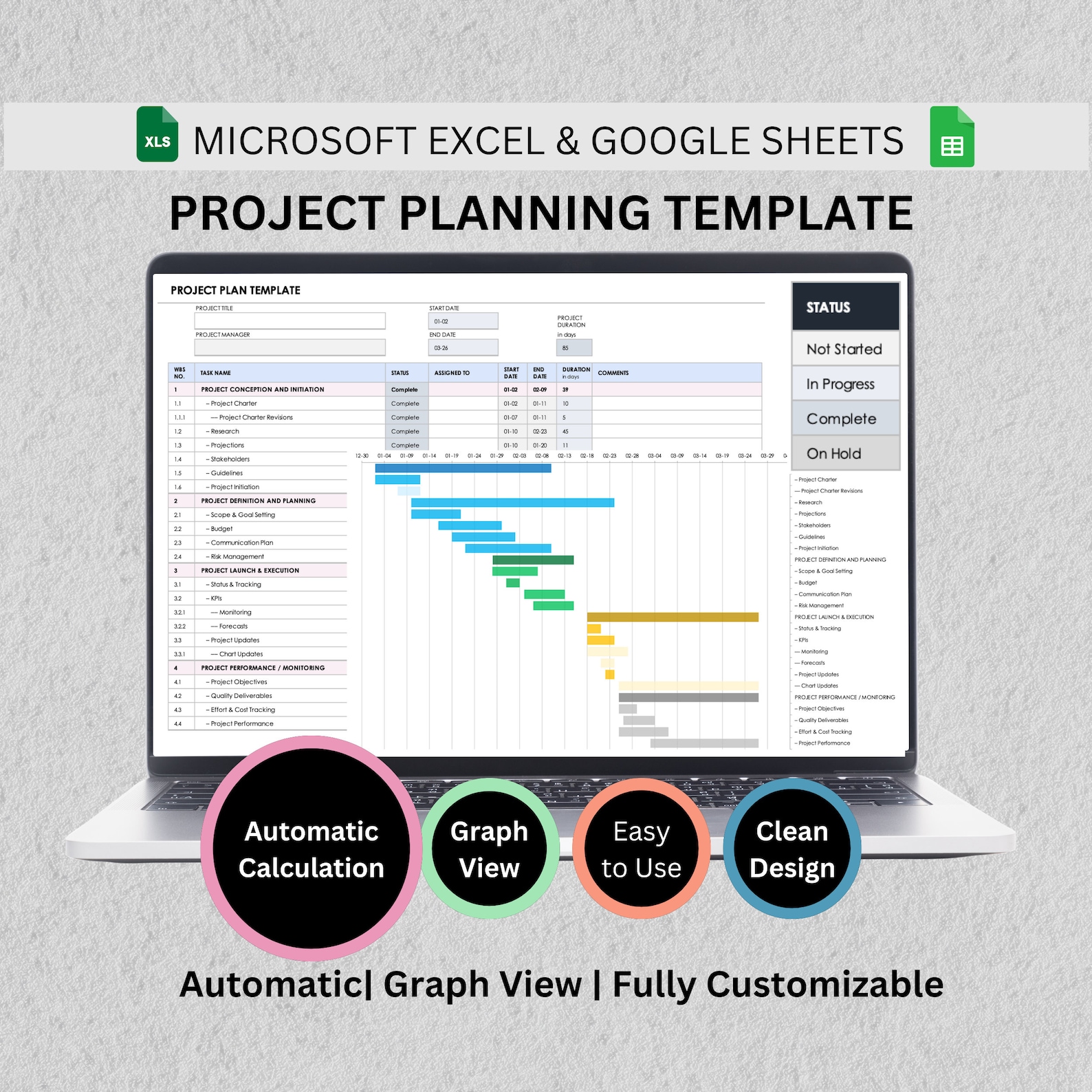 Project Planning Excel Template Excel Spreadsheet Google Sheets Project ...