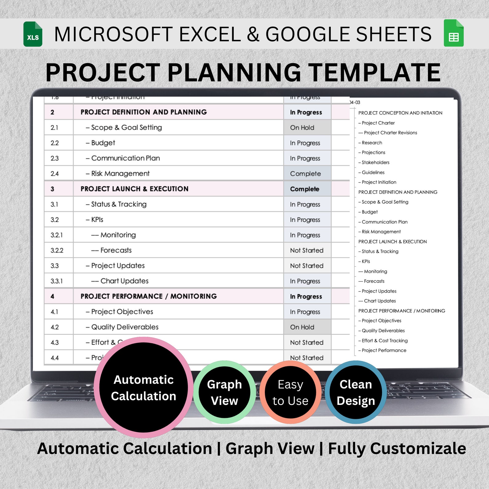 Project Planning Excel Template Excel Spreadsheet Google Sheets Project ...