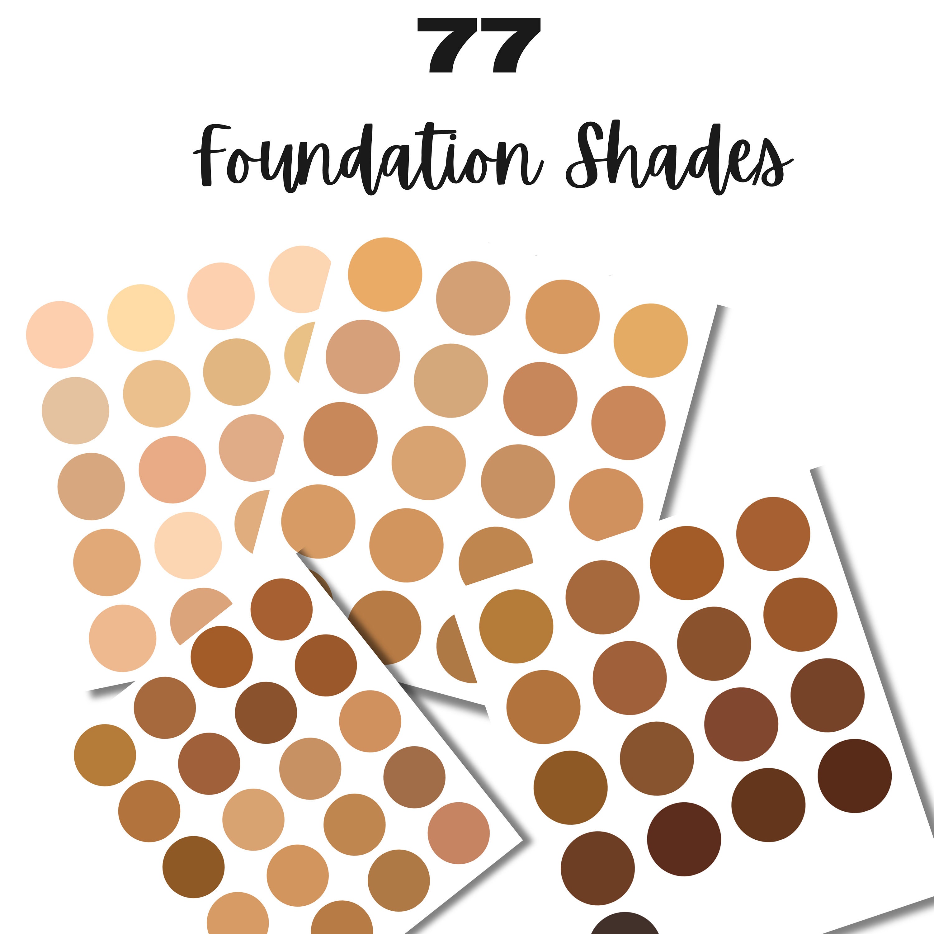 Foundation Shades for Your Business Foundation Color Palette Foundation ...