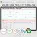 Milestone Project Timeline Excel Spreadsheet Project Timeline Xls Excel ...