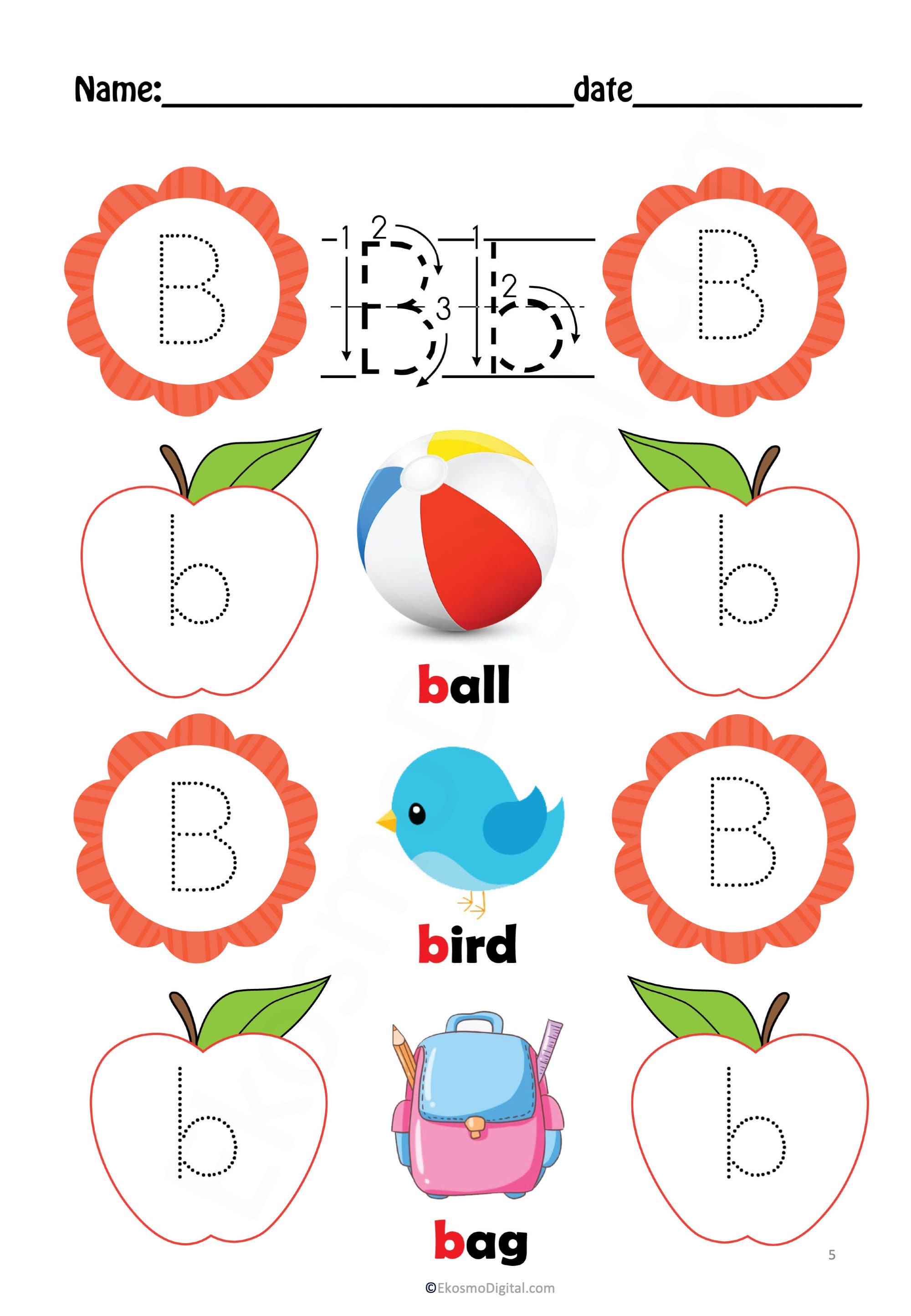 Alphabet Tracing Worksheets Letter Formation Letter Tracing Printable ...