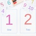 Number Flash Cards Homeschool Preschool Montessori Printable - Etsy