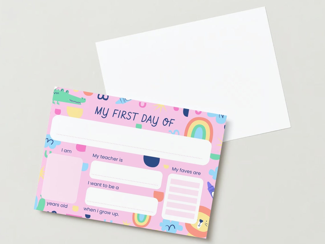 First Day of School Sign New School Year Back to School Printable PDF ...