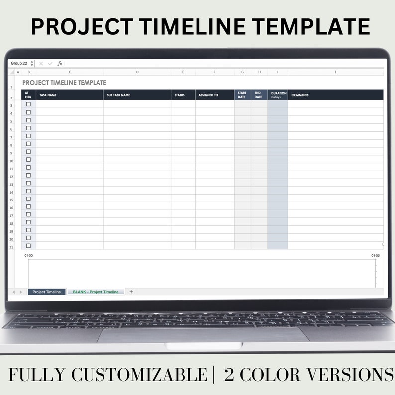 Excel Project Timeline Template Project Template Project Launch ...