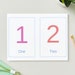 Number Flash Cards Homeschool Preschool Montessori Printable - Etsy