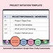 Project Initiation Excel Template Project Management Excel Spreadsheet ...