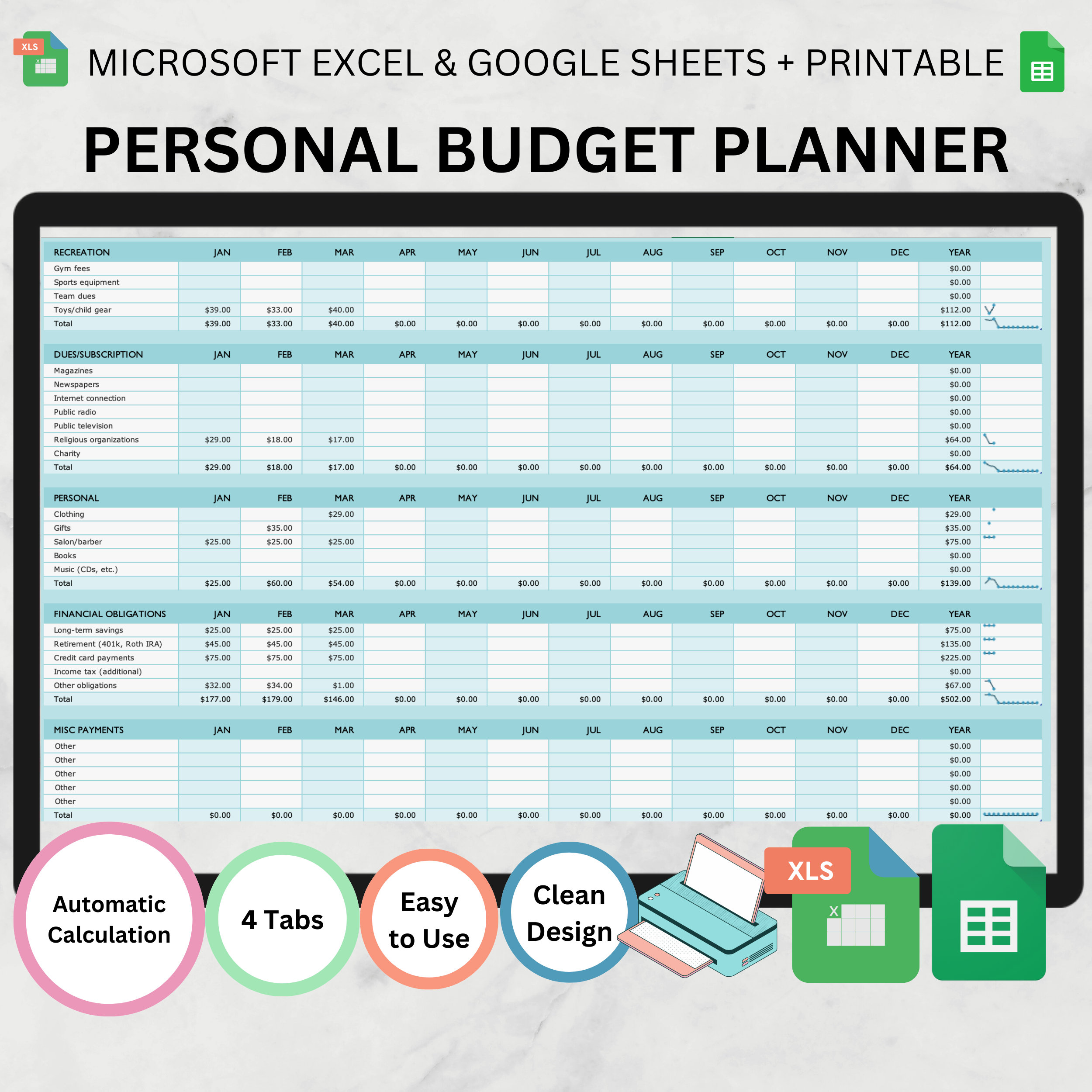 Budget Planner Template Google Sheets Budget Template Reddit Budget ...