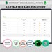 Family Budget Excel Budget Family Budget Planner Expenses Tracker ...