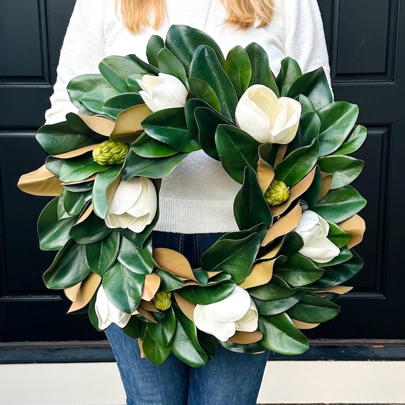 Magnolia Wreath - Etsy