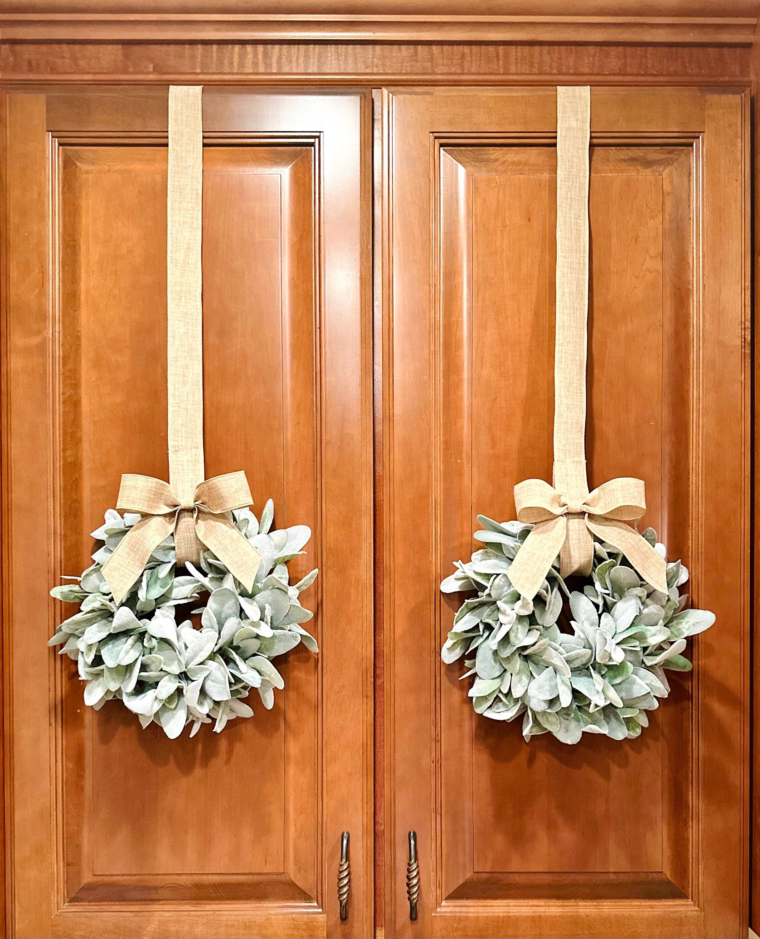 Small Christmas Wreaths In Windows