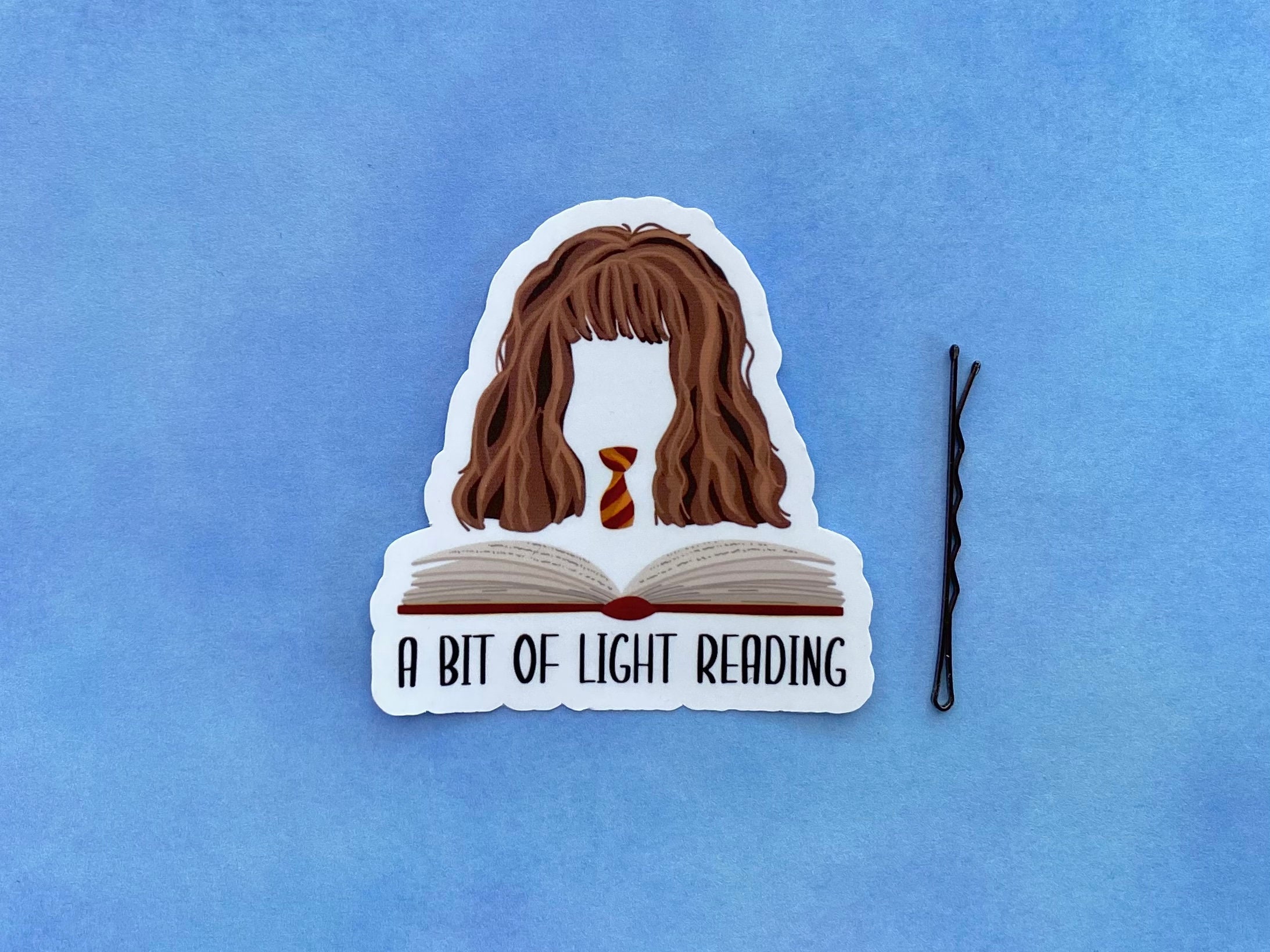 Hermione Book Sticker A Bit of Light Reading Quote Harry Potter ...